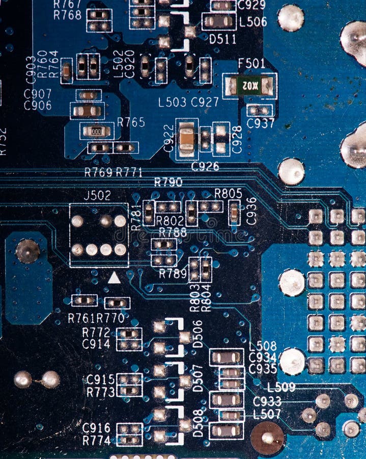 Circuit Board Texture Closeup Stock Photo - Image of internal ...