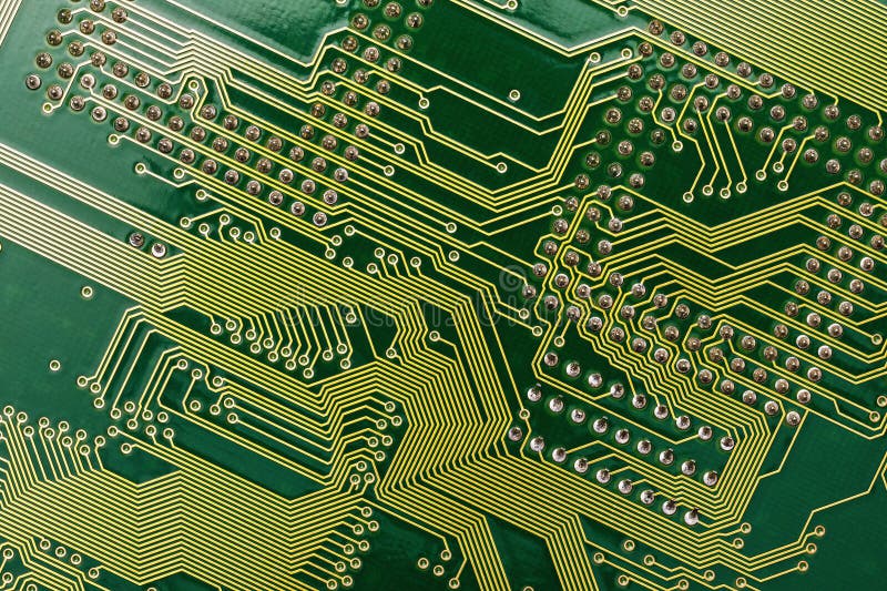 Texture of a Computer Motherboard Closeup. Chip of the Modular Device ...