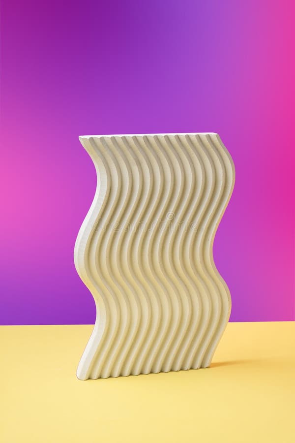 Texture Concrete Geometric Flat Elements on a Pink Yellow Gradient ...