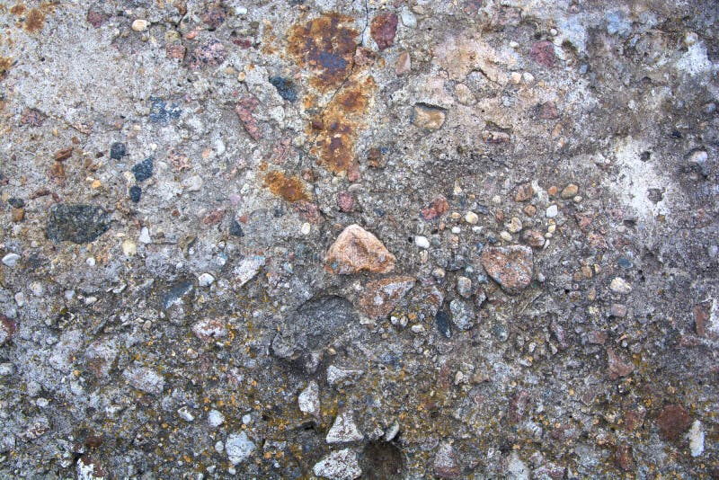 Textured Concrete Stone Wall with Rust Stock Photo - Image of cement ...