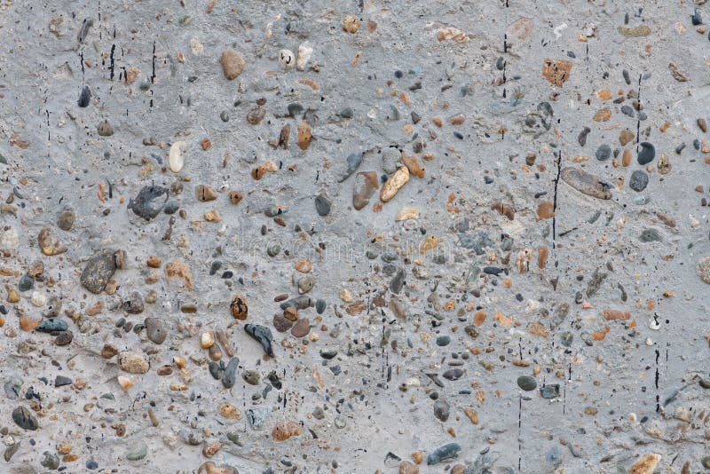 Texture of Concrete Surface with Multicolored Pebbles Stock Photo ...