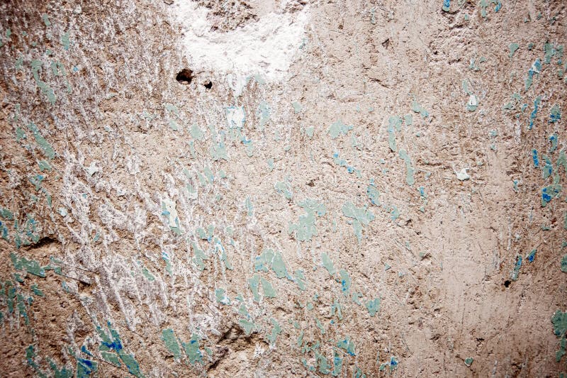 Texture of a Concrete Wall with the Problem of Removing Old Oil Paint ...