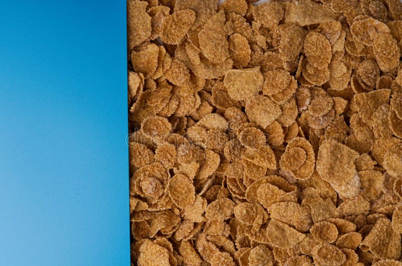 The Texture of the Corn Flakes Breakfast Taken from the Top and the ...