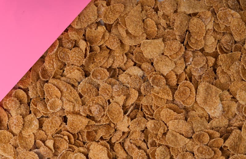 The Texture of the Corn Flakes Breakfast Taken from the Top and the ...