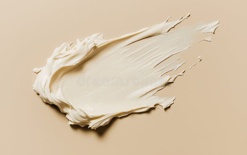 The Texture of a Cosmetic Cream Spread in Broad, Smooth Strokes. the ...