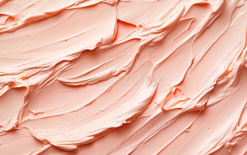 The Texture of a Cosmetic Cream Spread in Broad, Smooth Strokes. the ...