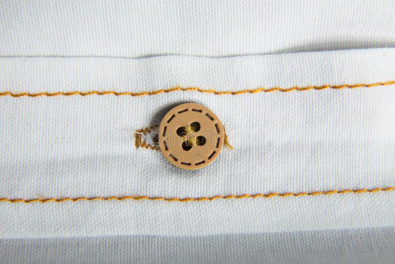 Texture of a Cotton Fabric As a Background. Brown Button Stock Photo ...