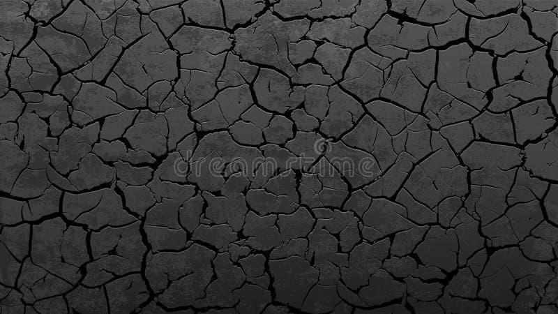 Texture of a Crack on a Stone Wall or Soil Stock Vector - Illustration ...