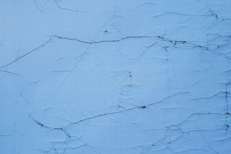 The Texture of Cracked Banner Fabric. Old Textile Surface Blue Stock ...