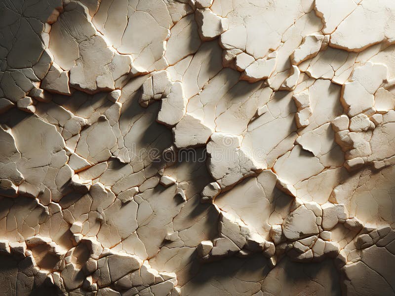 Texture of Cracked Decorative Light Plaster Stock Illustration ...