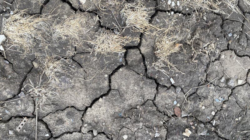 Texture of Cracked Dried Brown and Dead Soil Stock Image - Image of ...