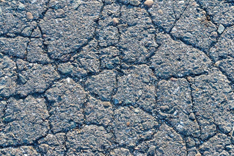 Texture of Cracked Old Road Surface, Background of Old Asphalt Road or ...