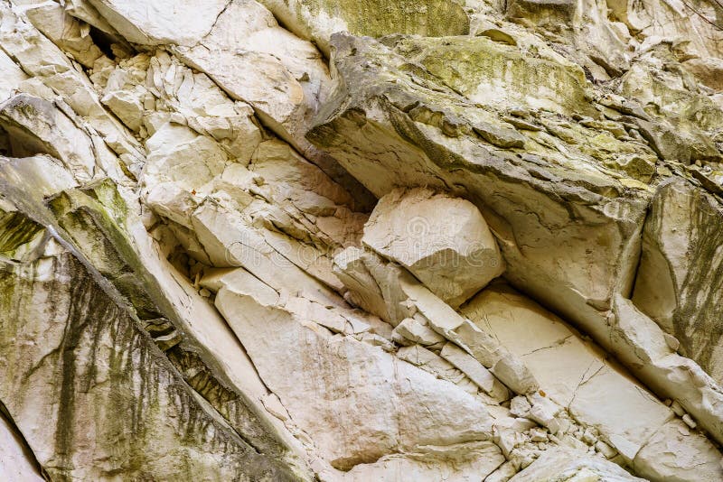 Texture Cracked Rock Formation Rock in the Wild. Background with Copy ...