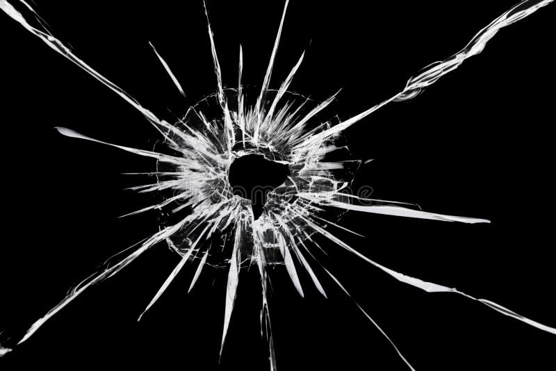 Gun shot window stock photo. Image of cracked, fracture - 14833892