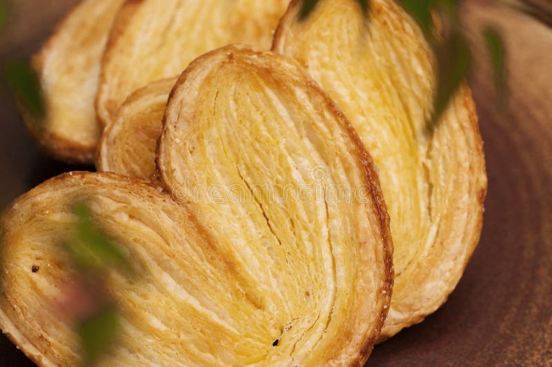 Texture, Crisp, Biscuits, Puff Pastry, Butterfly Pie Stock Image ...