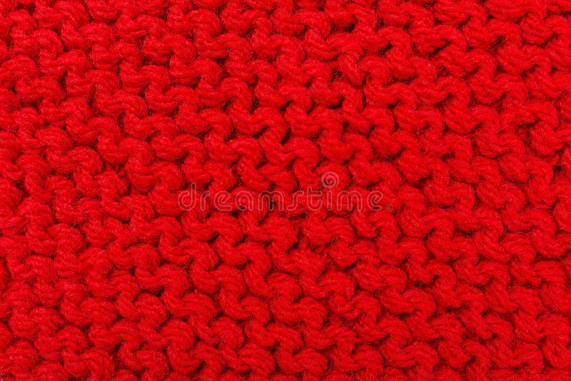 Texture Knitting for Red Color Stock Photo - Image of knitting, macro ...