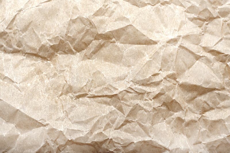Texture of Crumpled Baking Paper. Background from Old Retro Paper Stock ...