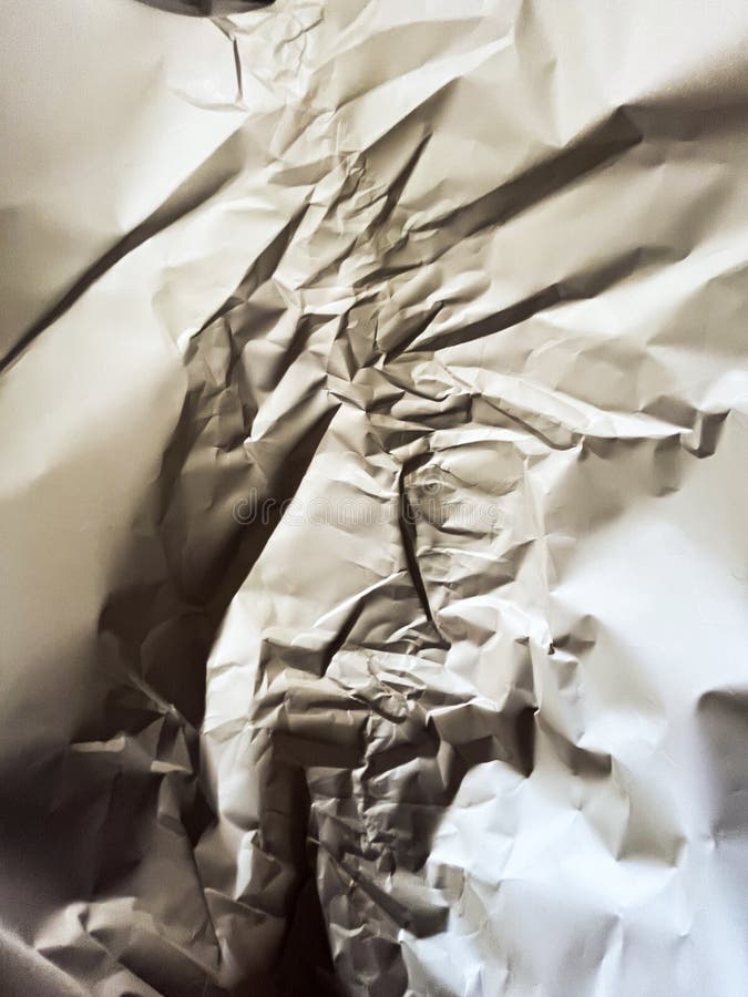 Texture of Crumpled Glossy Paper Stock Photo - Image of shiny, paste ...