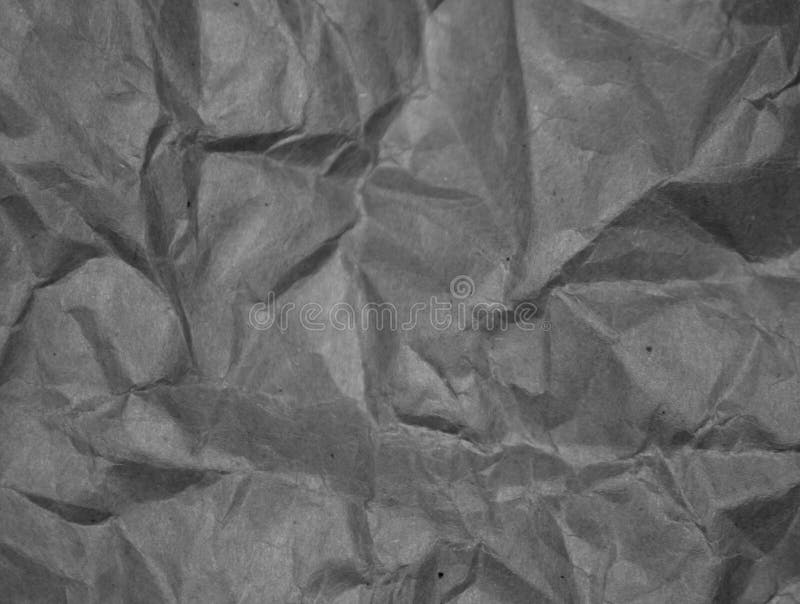 Texture Crumpled Paper, Black Paper Stock Image - Image of document ...