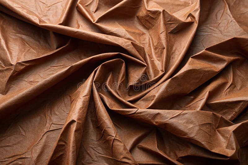 Crumpled Paper in Dark Mocha Color Stock Illustration - Illustration of ...