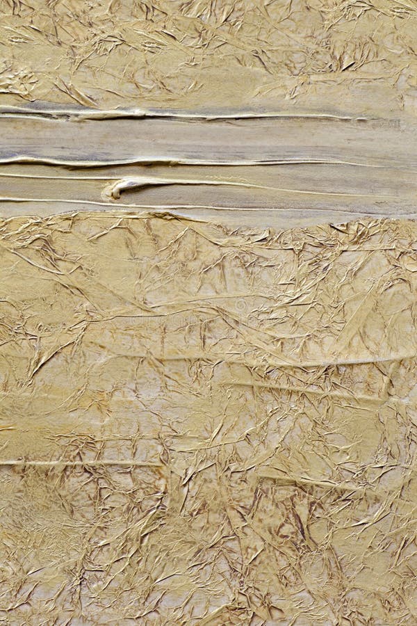 The Texture of Crumpled Paper, and Gold Paint Relief Stock Photo ...