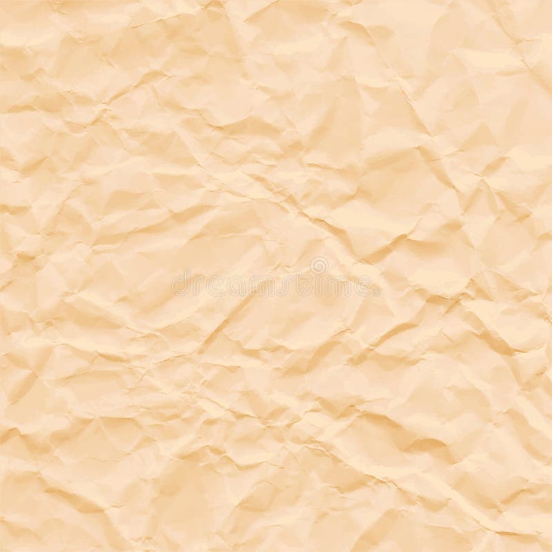 Texture of Crumpled Sepia Paper. Vector Stock Vector - Illustration of ...