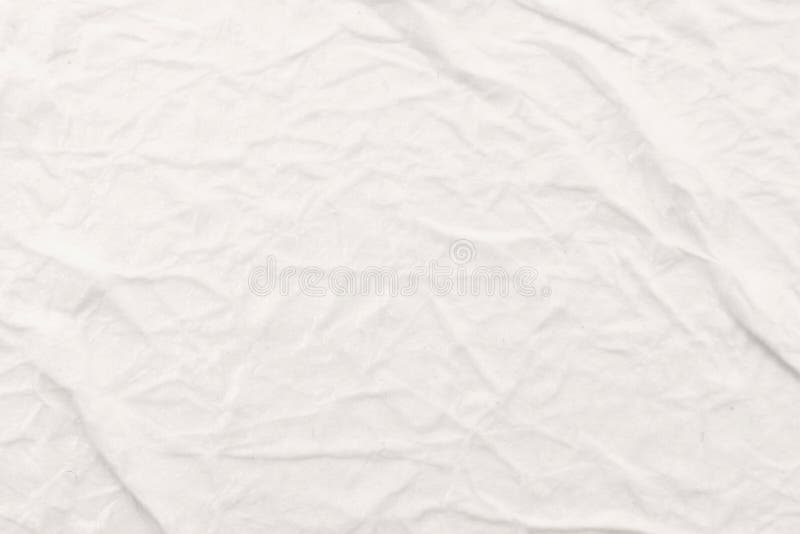 Texture of Crumpled Wet White Paper with Folds. Writing Paper Stock ...