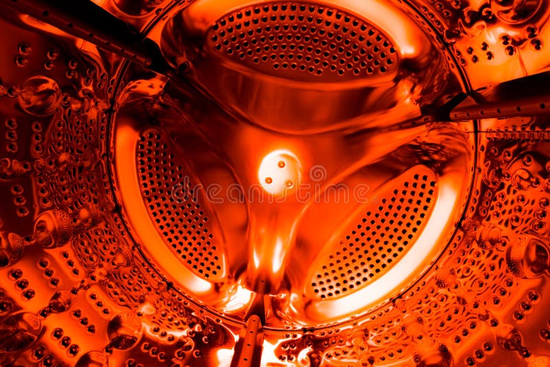 The Texture of the Cylinder or Barrel of Washing Machine Stock Photo ...