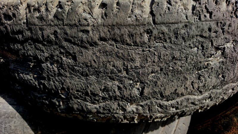 The Texture of the Damaged Car Wheels, Rough Surface Stock Photo ...