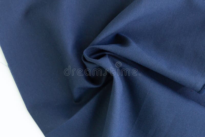Texture of Dark Blue Fabric Wrapped in a Spiral Stock Image - Image of ...