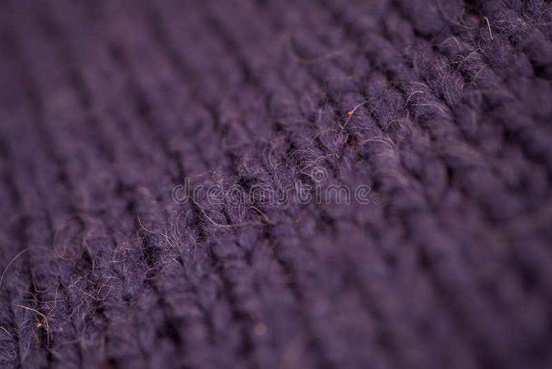 Texture of Dark Blue Knitted Woolen Fabric Stock Photo - Image of ...