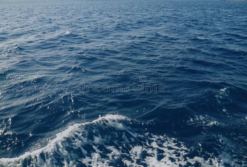 The Texture of the Dark Blue Sea Stock Photo - Image of landscape ...