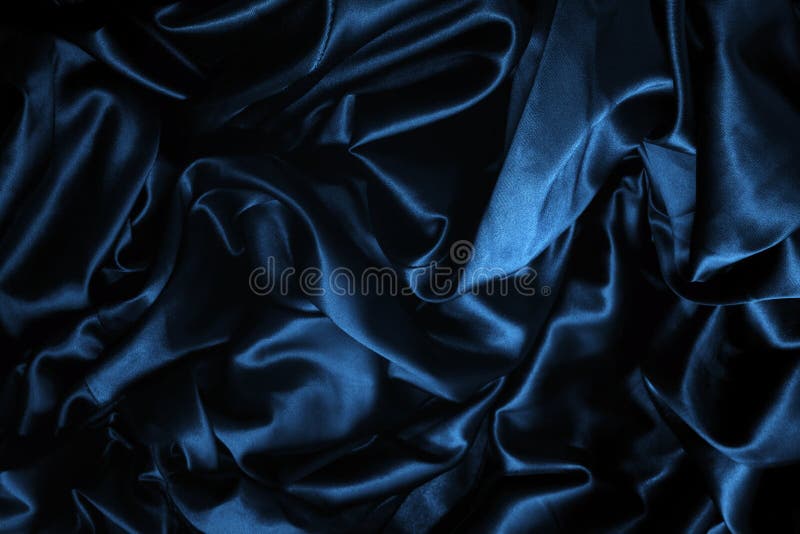 Texture of a Dark Blue Silk Stock Image - Image of linen, backgrounds ...