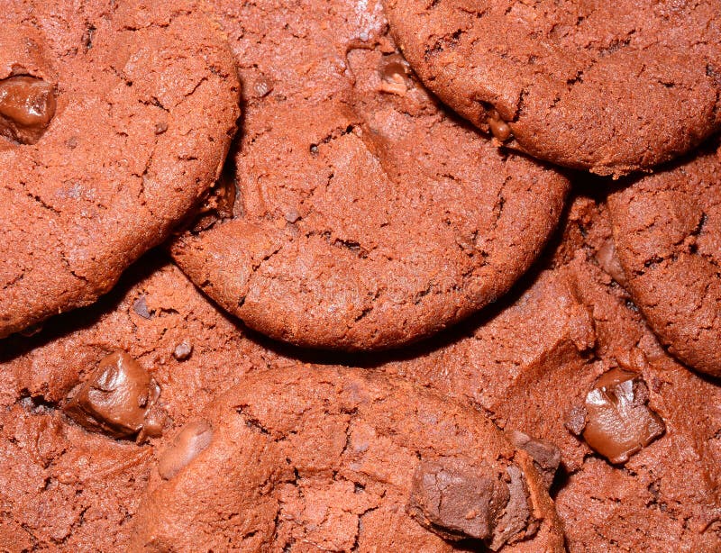 Texture of Dark Chocolate Cookie Stock Image - Image of chocolate ...