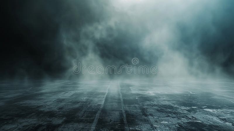 Texture of Dark Concrete Floor with Mist or Fog Stock Illustration ...