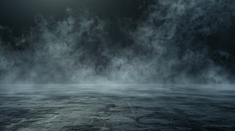 Texture of Dark Concrete Floor with Mist or Fog Stock Illustration ...