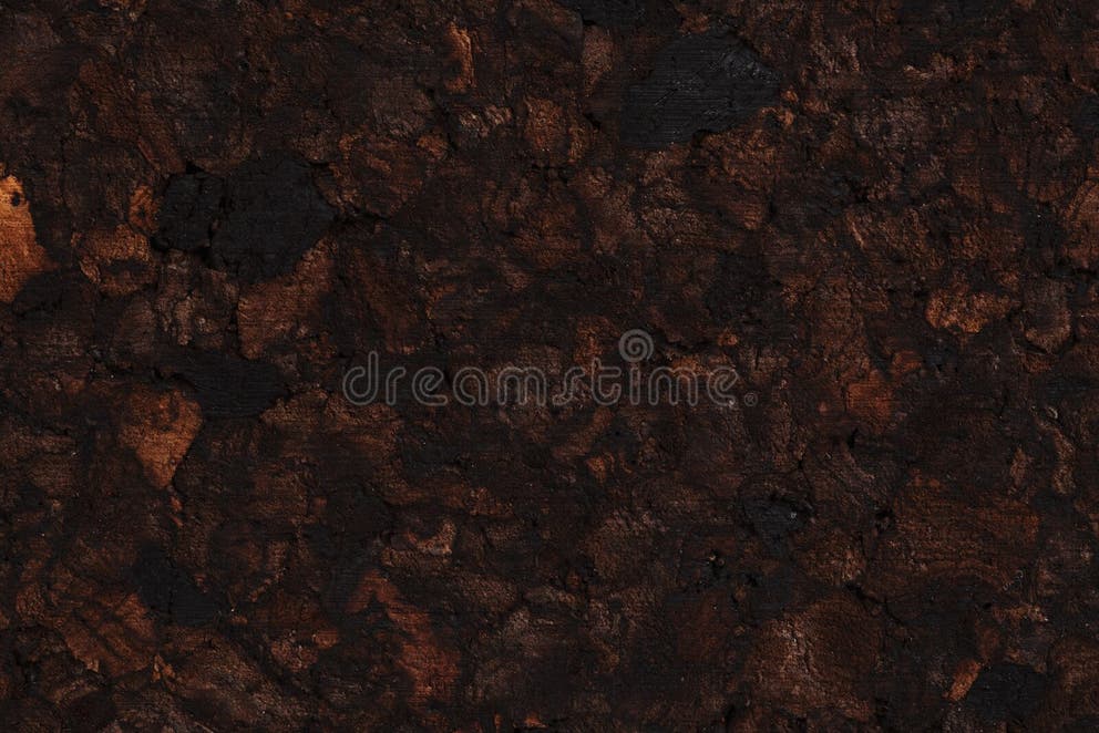 Texture of Dark Cork with Oil Finish Stock Image - Image of structure ...