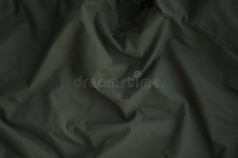 Texture of Dark Green Military Uniform Textile Cloth with Folds Stock ...