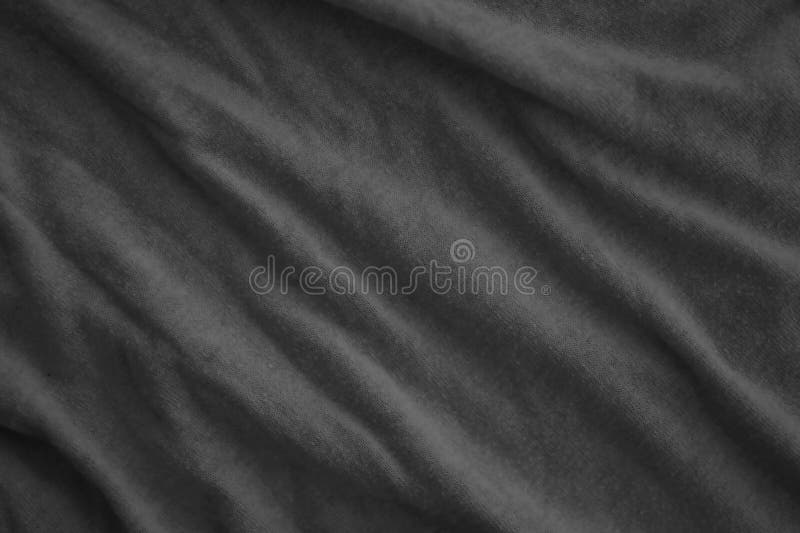Texture of Dark Grey Crumpled Textile Cloth Part with Small Folds Stock ...