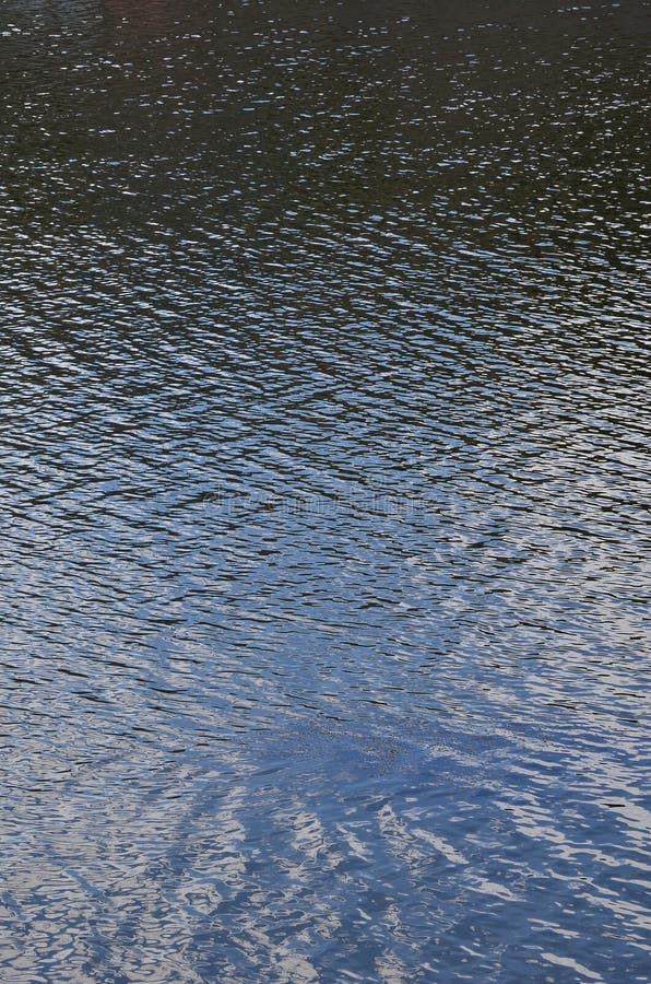 The Texture of Dark River Water Under the Influence of Wind, Imprinted ...