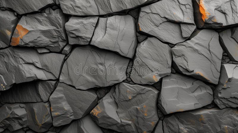 Texture Dark Stone Cubes, Abstract Background Stock Illustration ...