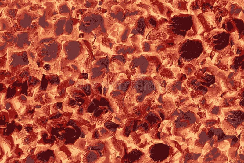 Texture De Charbon De Bois Chaud De Carbone Dans Un Feu De BBQ Image ...