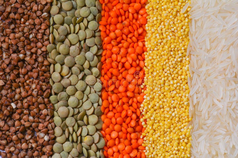 Texture De Grain, Lentille Rouge Image stock - Image du céréales ...