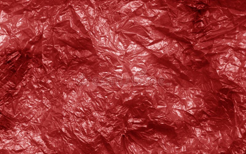 Texture De Sachet En Plastique Dans La Couleur Rouge Photo stock ...