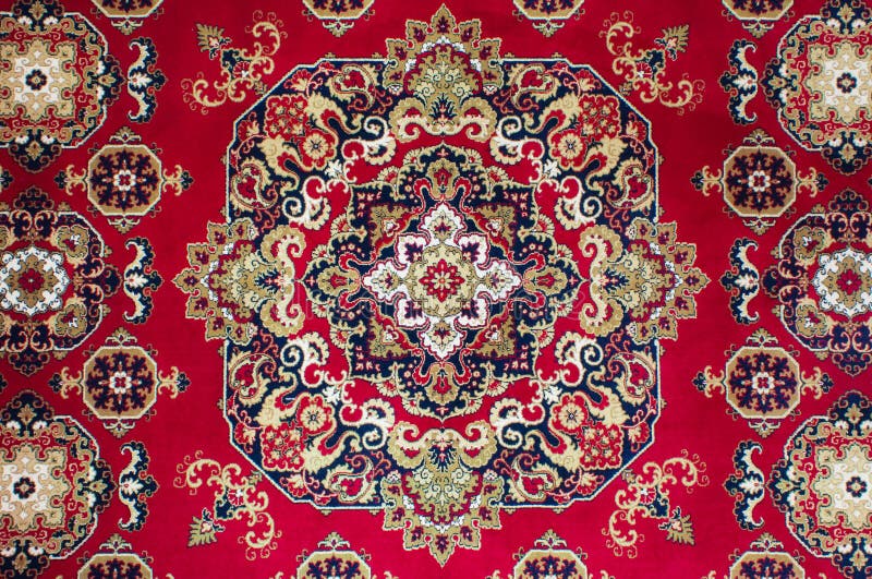 Fond Oriental Rouge De Texture De Tapis Image stock - Image du vieux ...