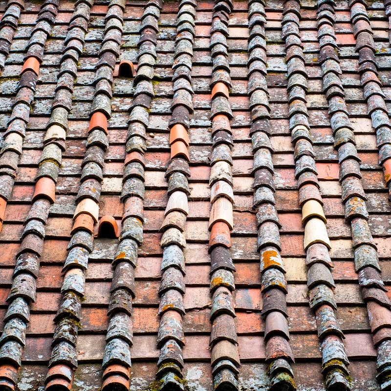 Texture De Tuiles De Toit Toit De Bardeau D'argile Image stock - Image ...