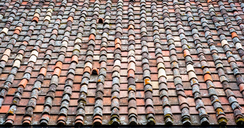 Texture De Tuiles De Toit Toit De Bardeau D'argile Image stock - Image ...