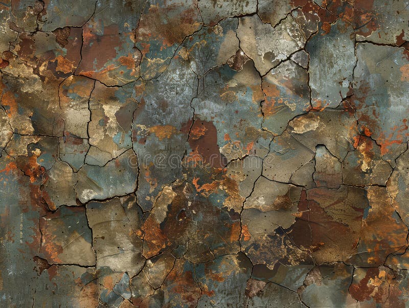 Texture of Decayed Metal with Rough and Uneven Rust Stock Illustration ...