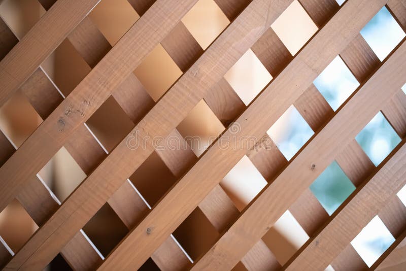Texture of a Decorative Lattice Made of Wood, Surface and Pattern of ...