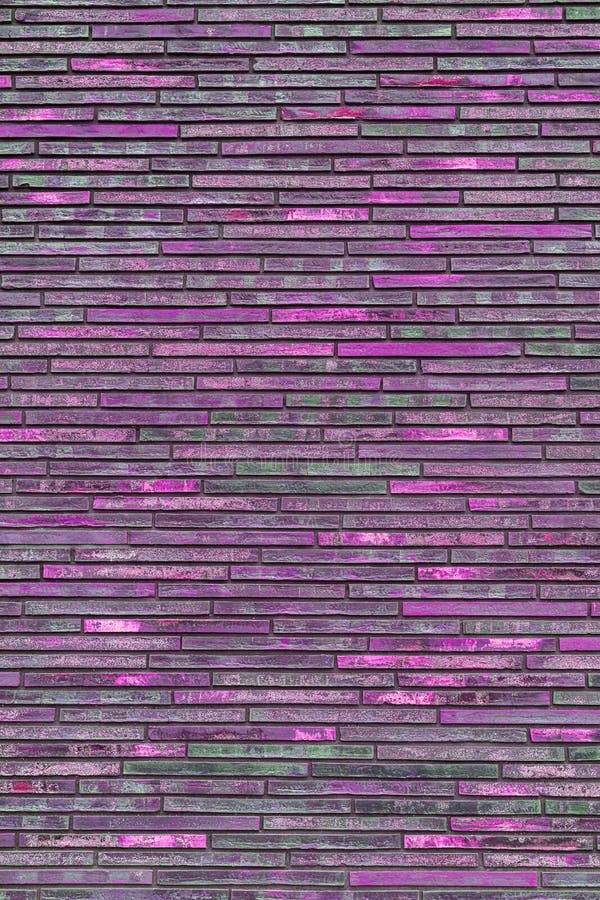 Texture of Decorative Pink Brick Wall. House Facade Stock Image - Image ...